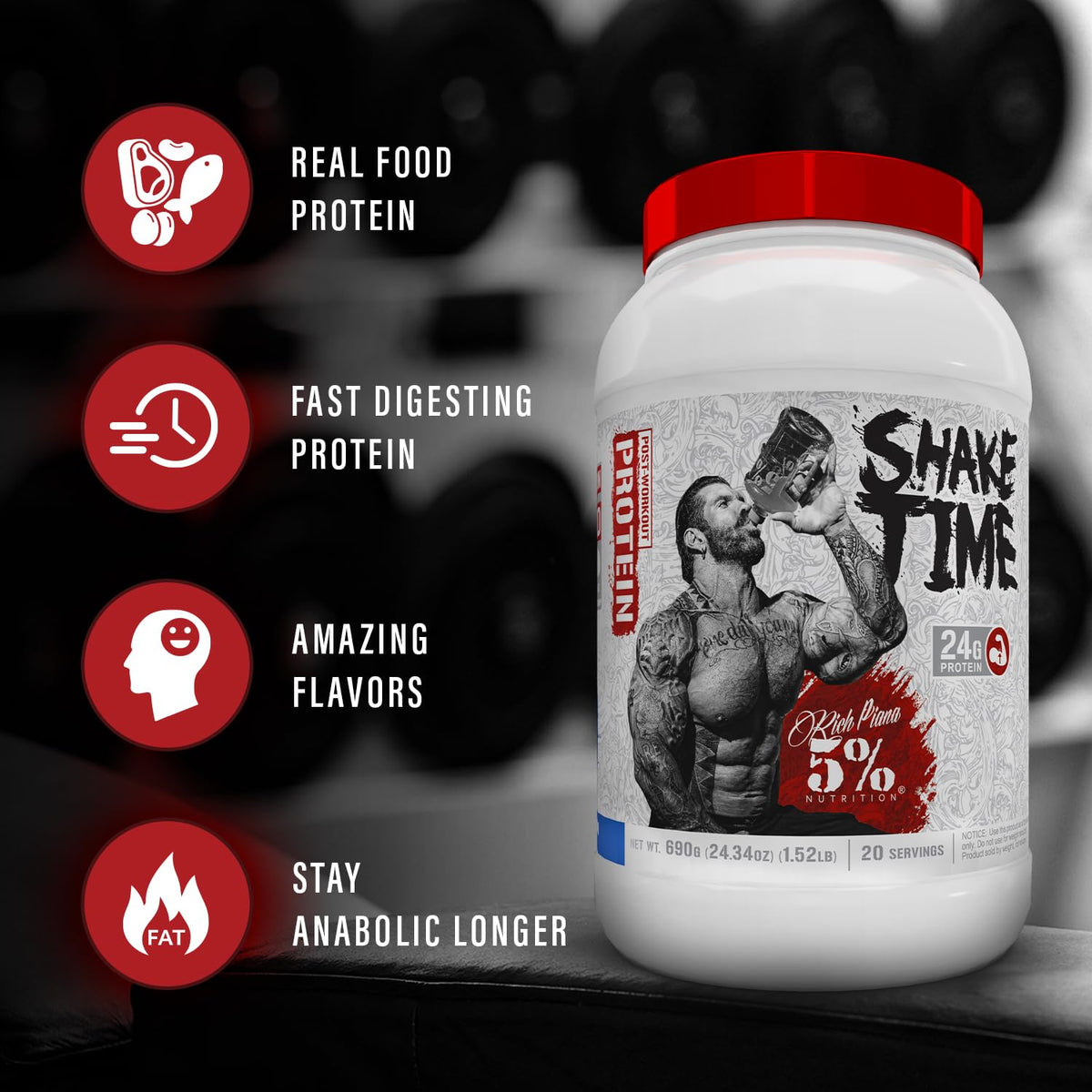 Delicious chocolate protein shake mix