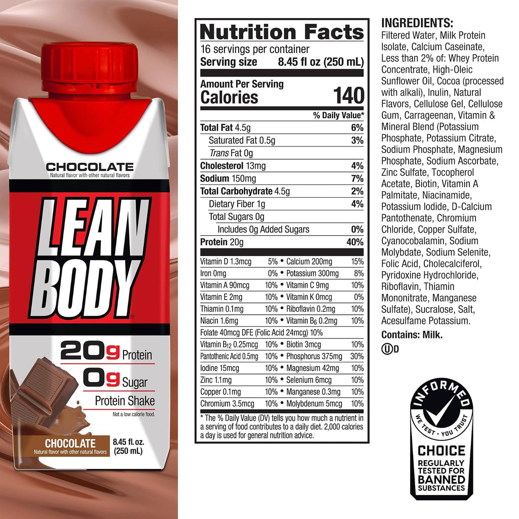 delicious chocolate protein shake