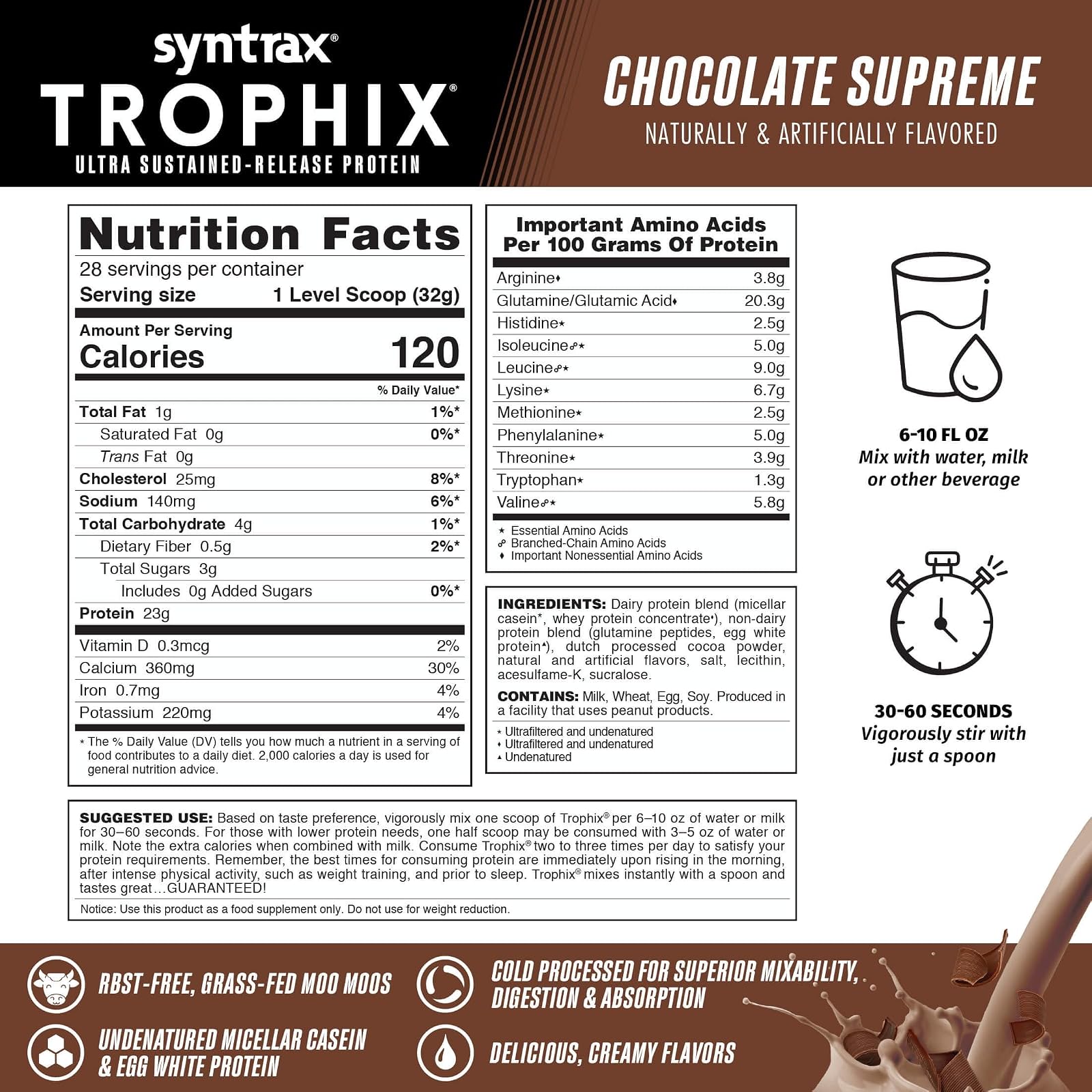 delicious chocolate protein shake