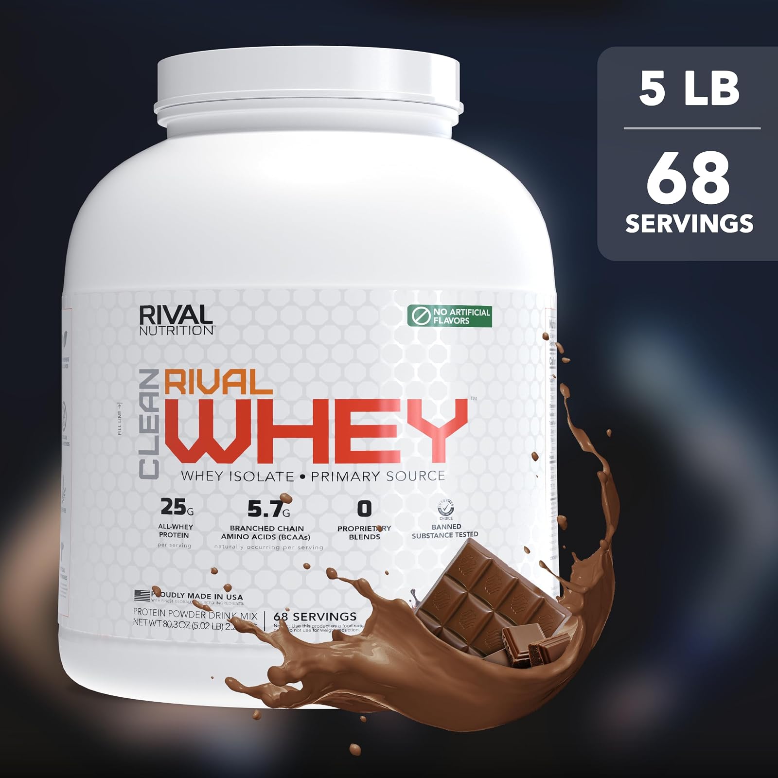 delicious chocolate protein shake