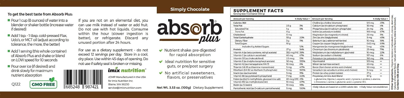 delicious chocolate protein supplement