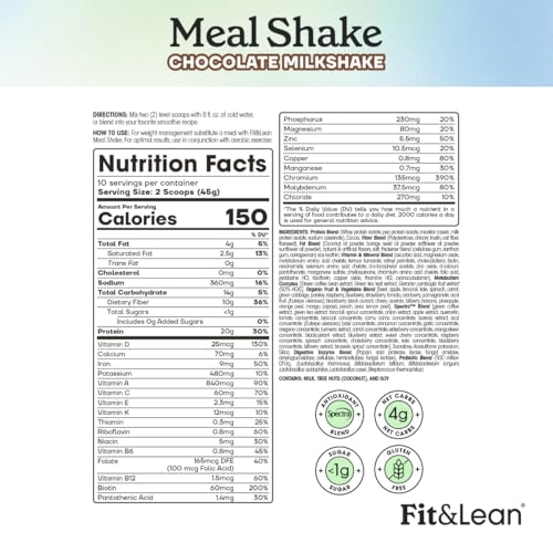 delicious chocolate shake for meal replacement