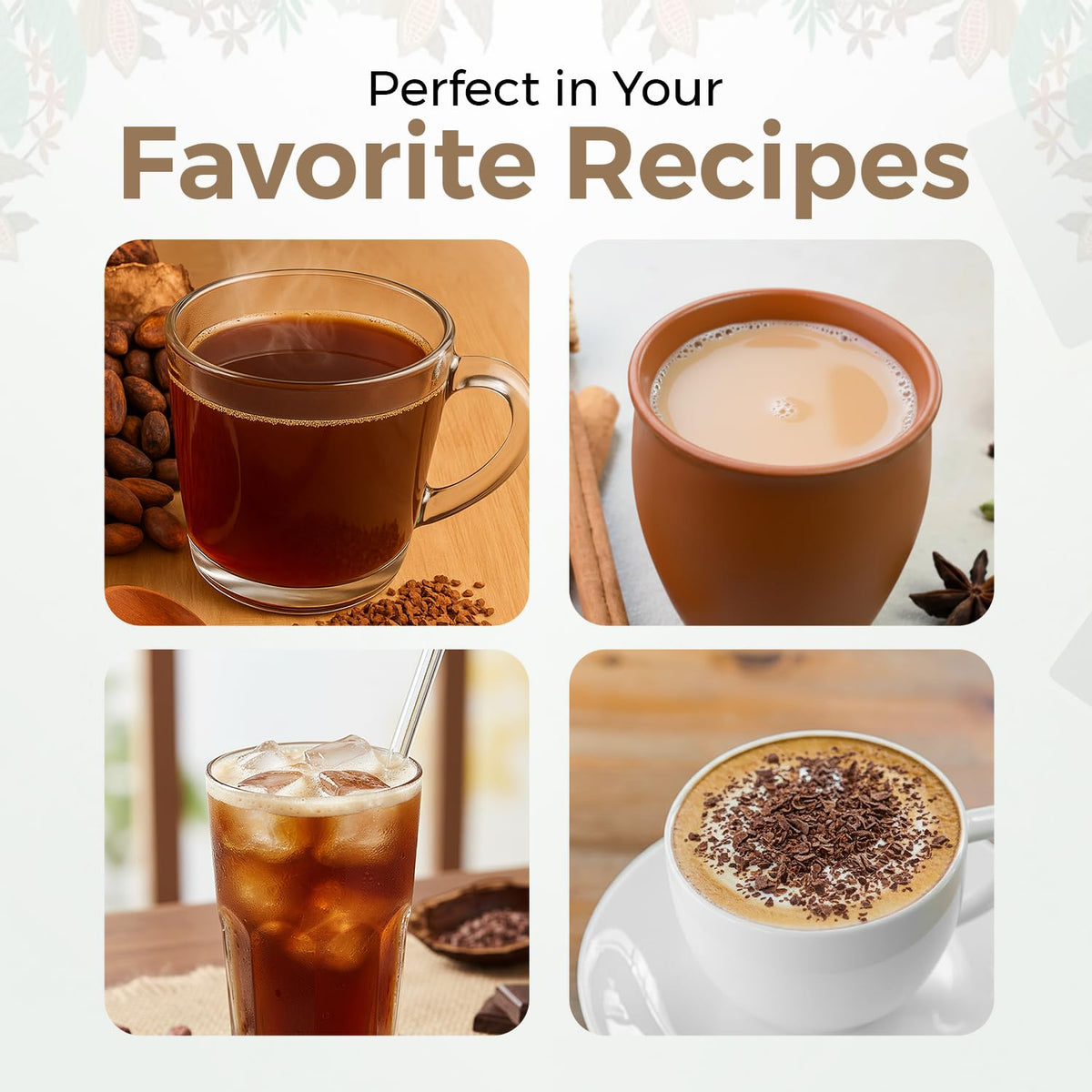 delicious chocolate tea for relaxation