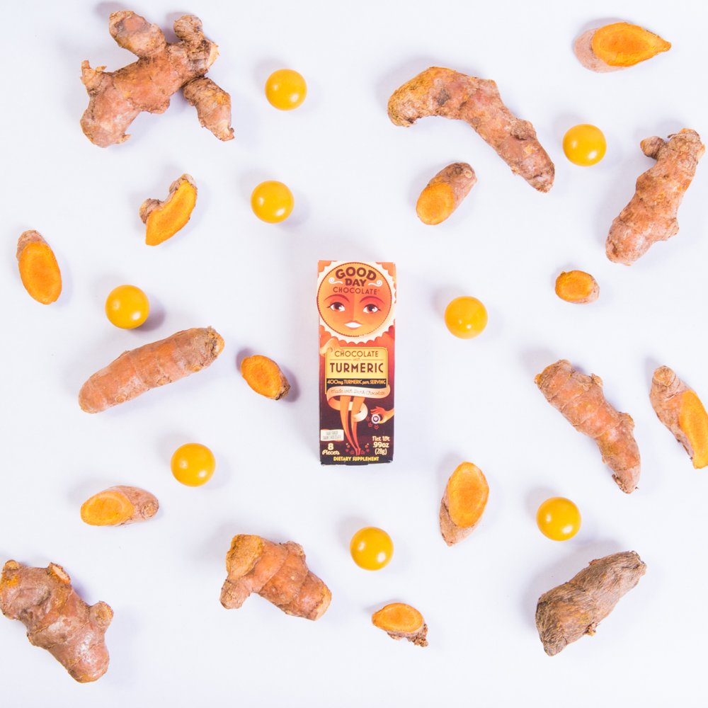 Delicious chocolate turmeric wellness treat