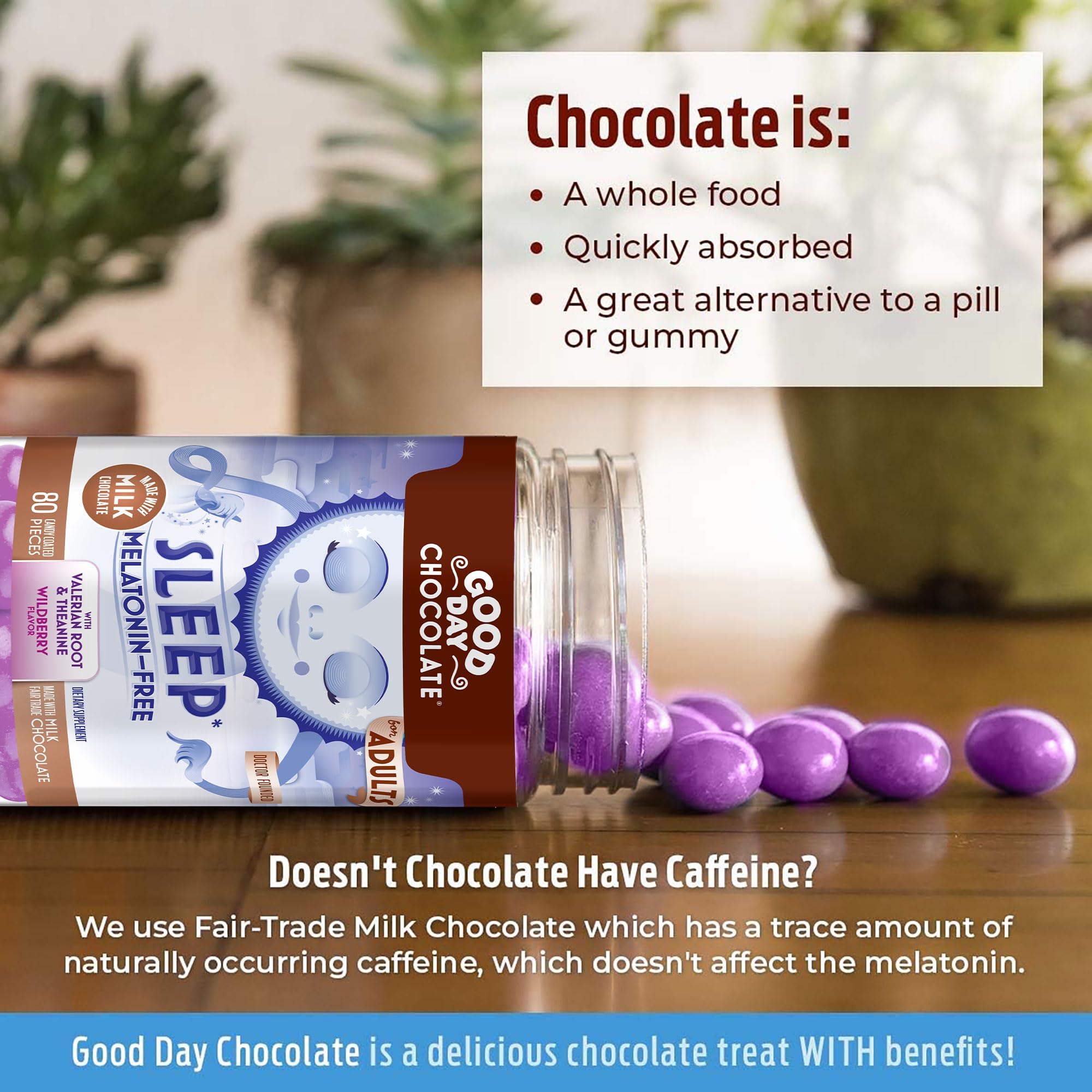 delicious chocolate valerian gummies