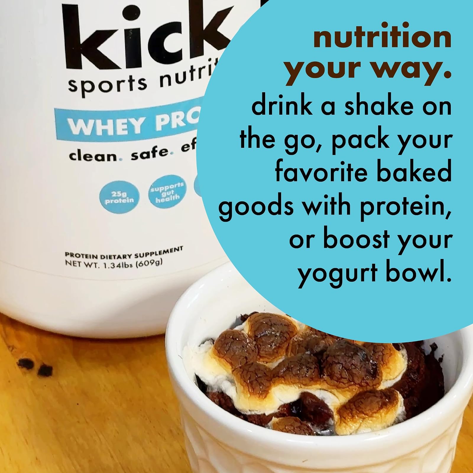 delicious chocolate whey protein shake