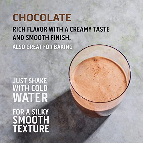 delicious chocolate whey protein shake