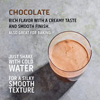 delicious chocolate whey protein shake