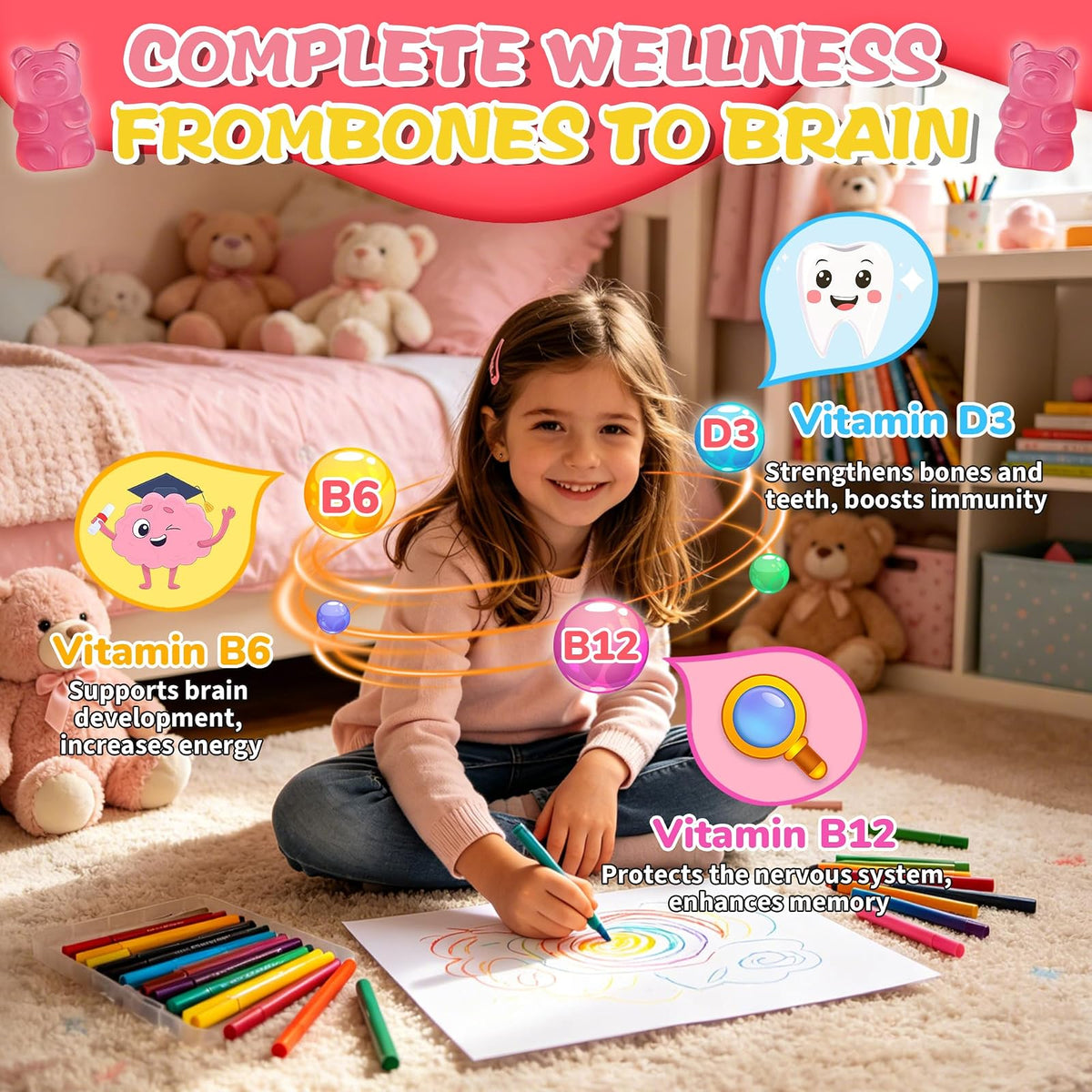 Delicious choline gummies for kids