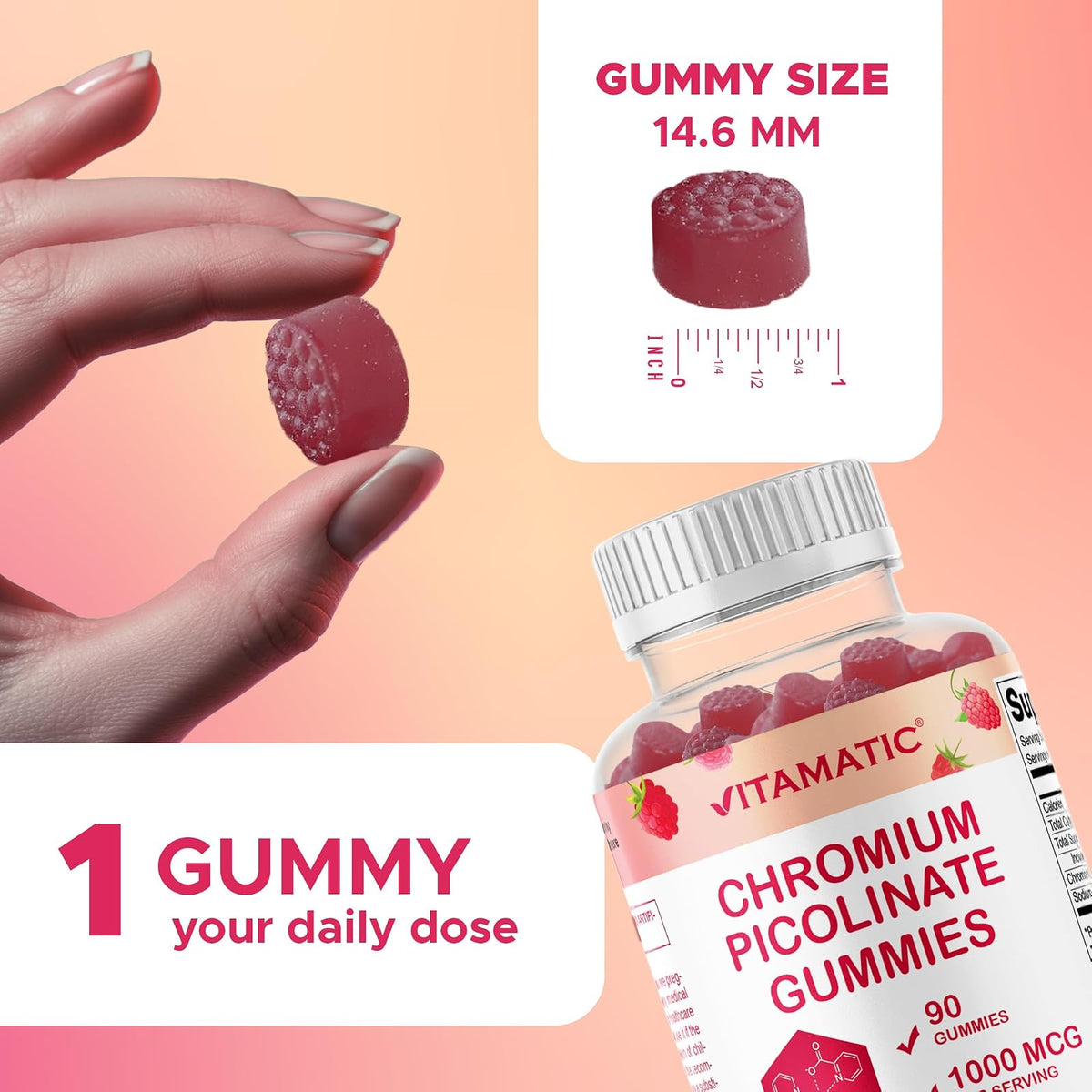 Delicious chromium gummies for health