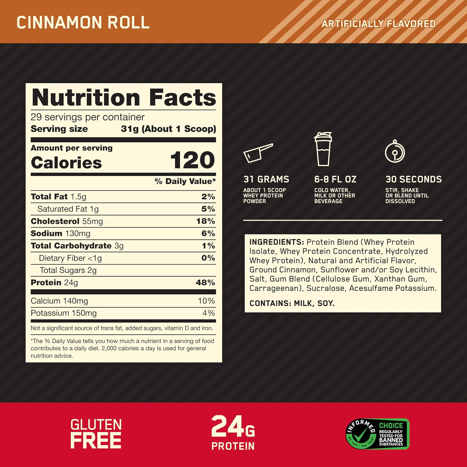 delicious cinnamon roll protein shake