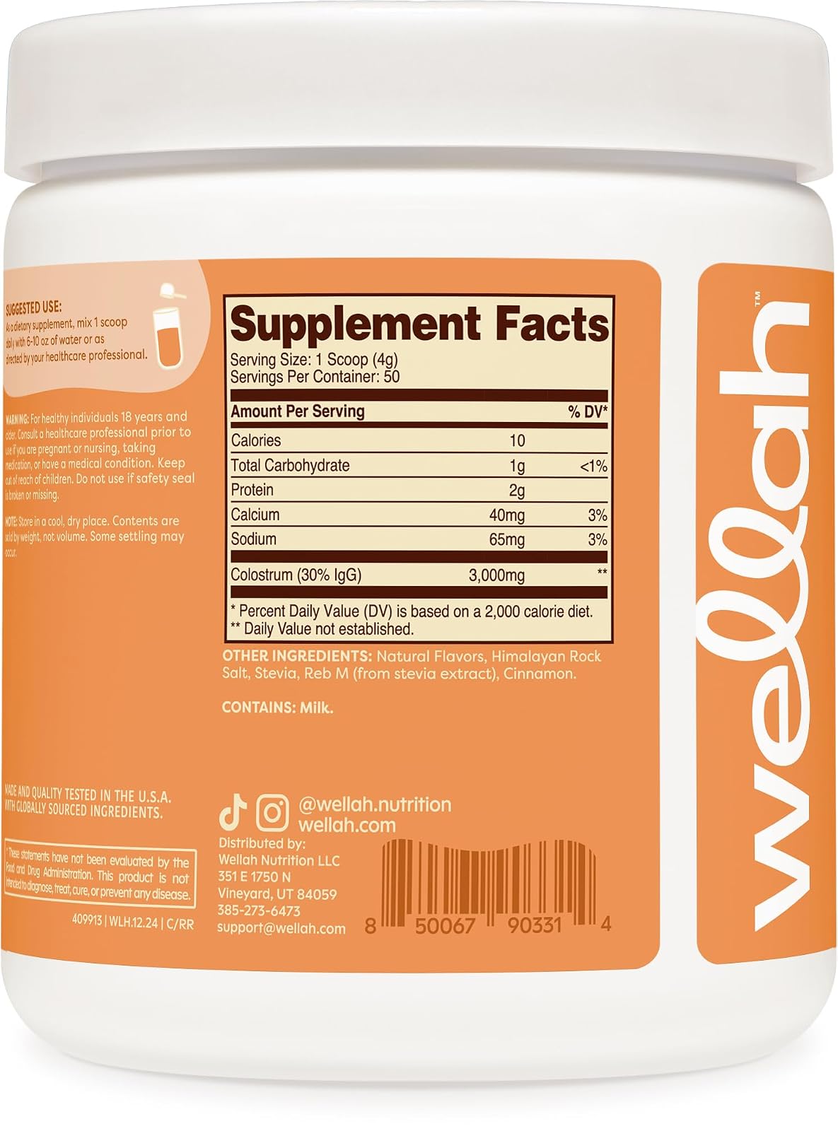 Delicious cinnamon roll vitamin powder