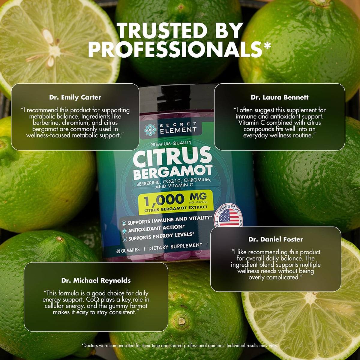 Delicious Citrus Bergamot gummy vitamins