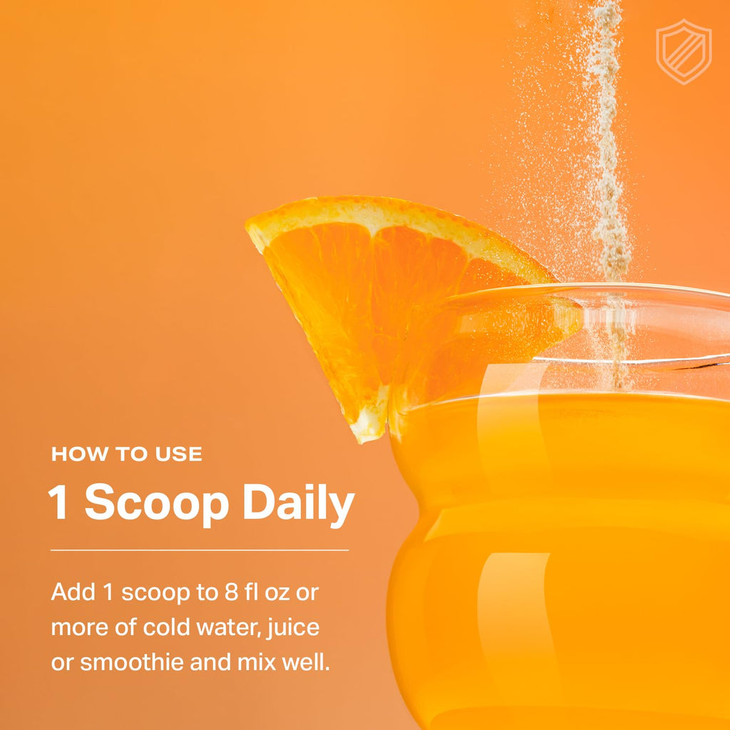 Delicious citrus flavour superfood powder
