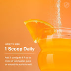 Delicious citrus flavour superfood powder