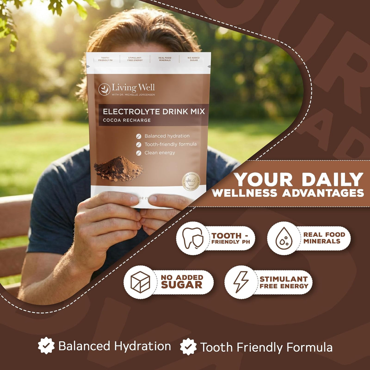 delicious cocoa electrolyte powder blend