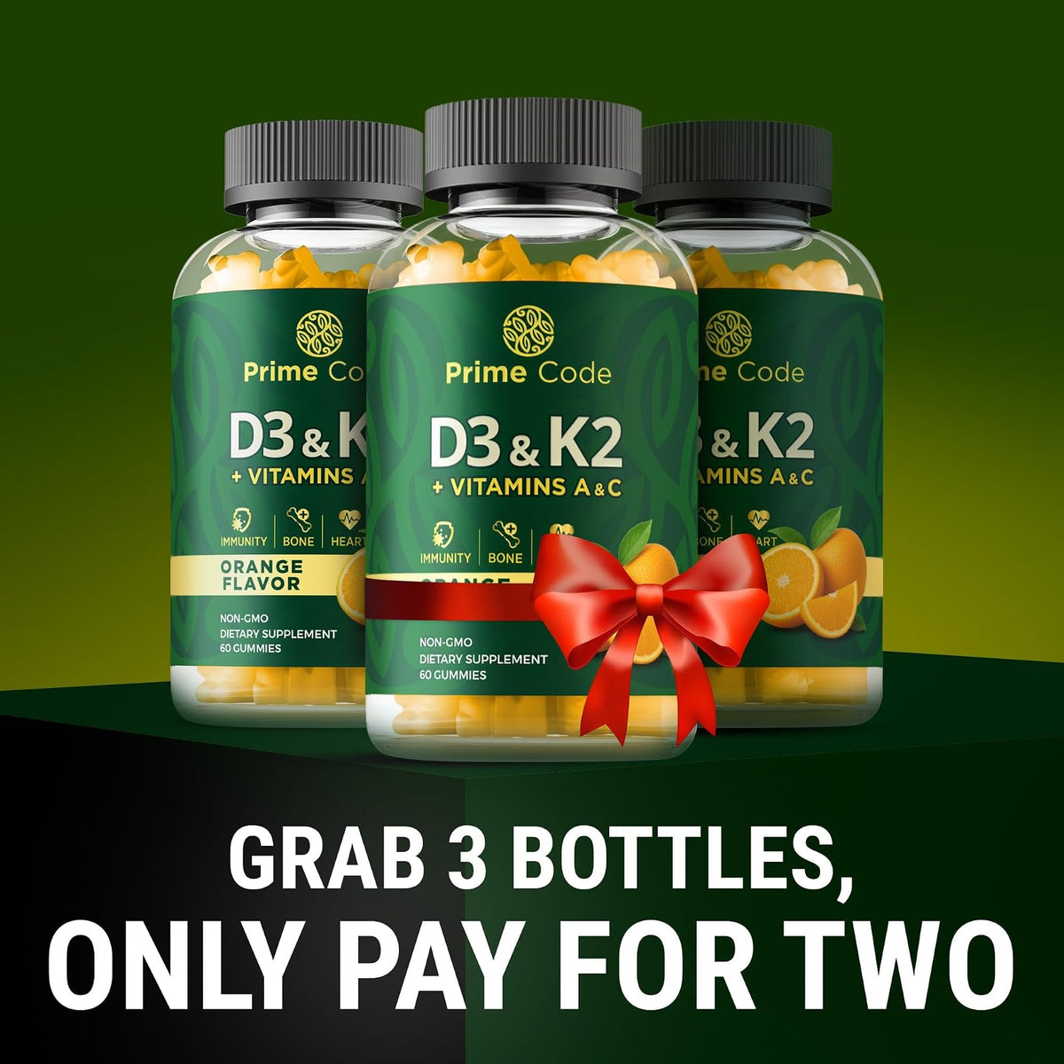 Delicious Code Vitamin D3 K2 gummy vitamins