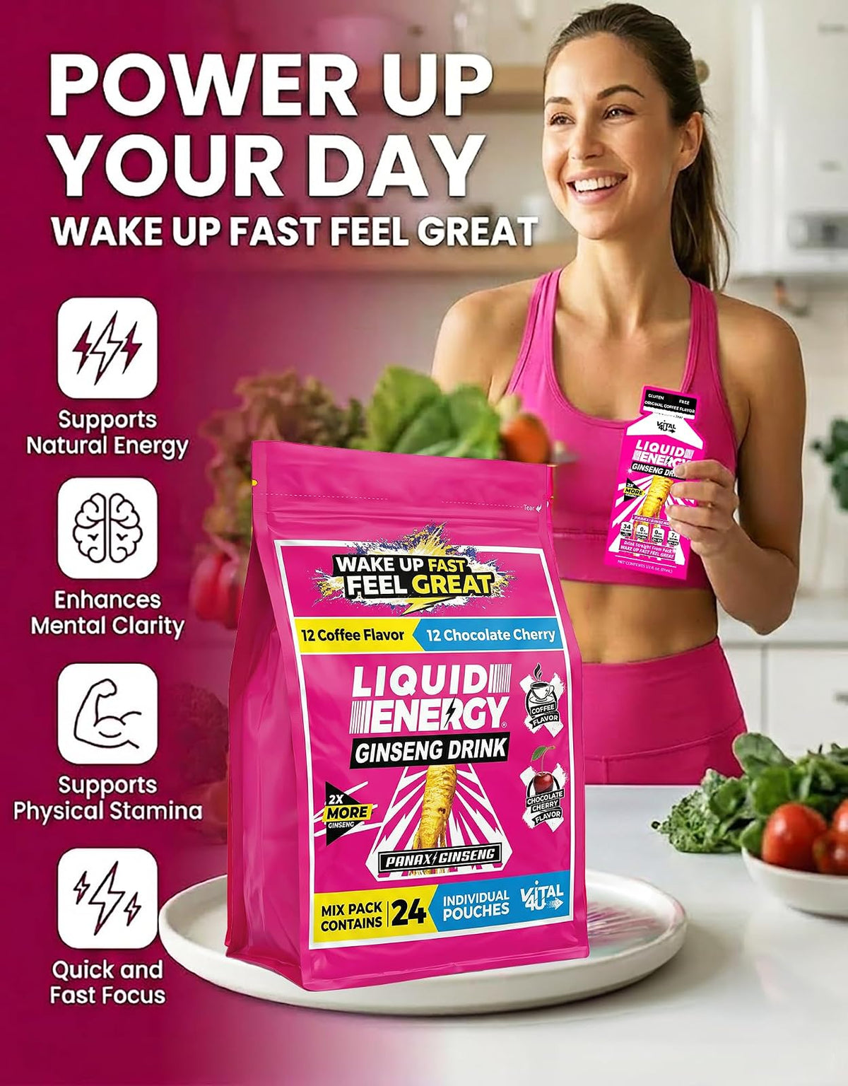 delicious coffee and cherry energy