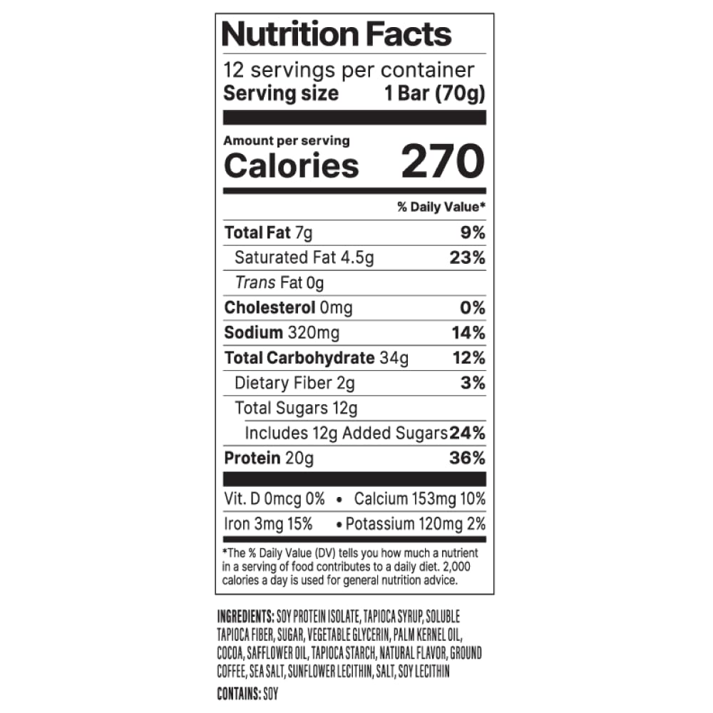 delicious coffee crunch protein bars