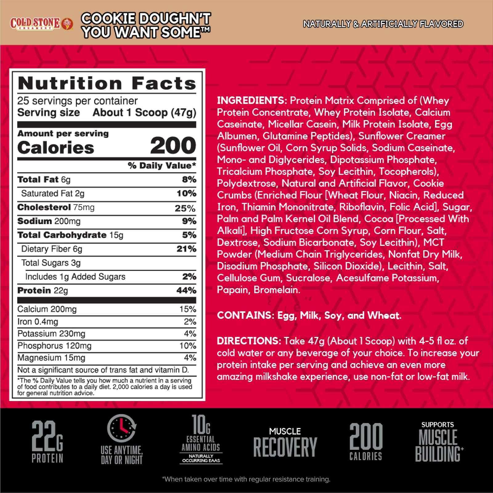 delicious cookie dough protein powder
