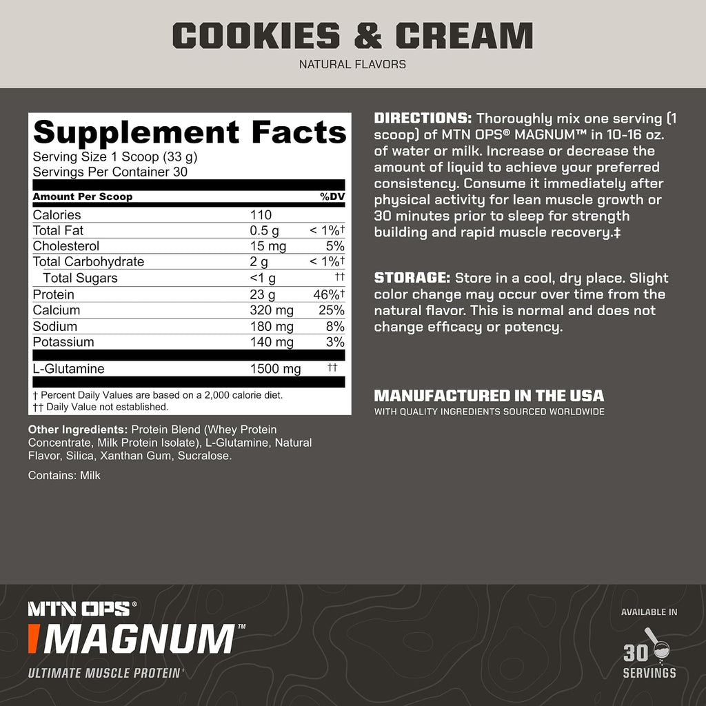 delicious cookies and cream flavour