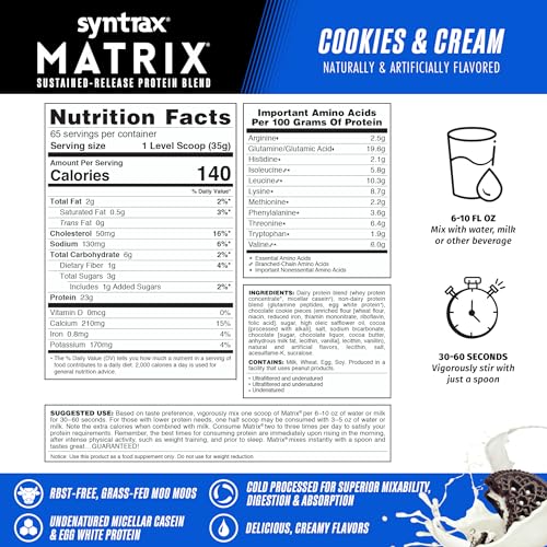 delicious cookies and cream flavour