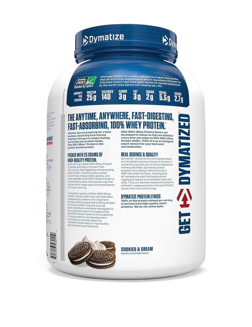delicious cookies and cream protein shake