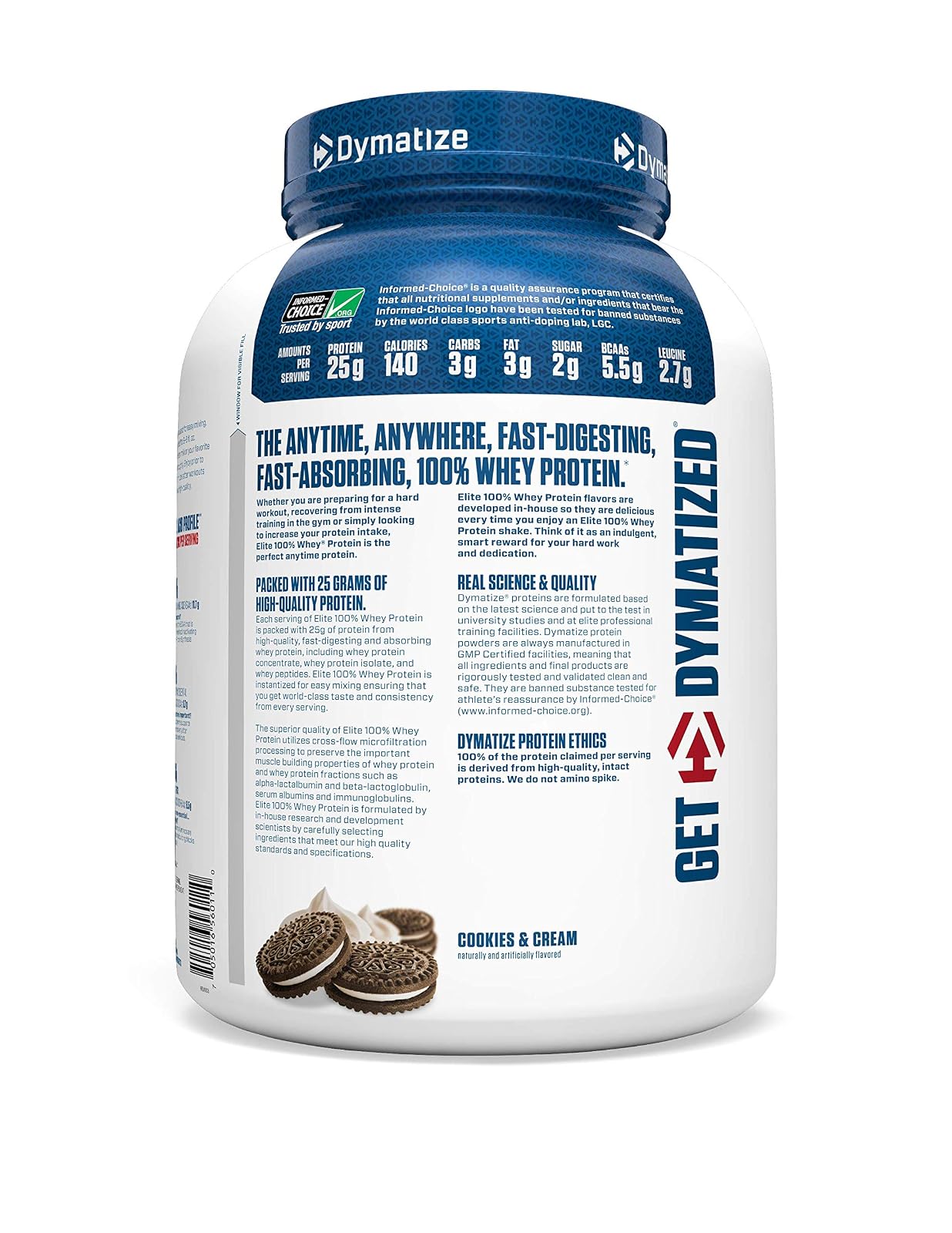 delicious cookies and cream protein shake