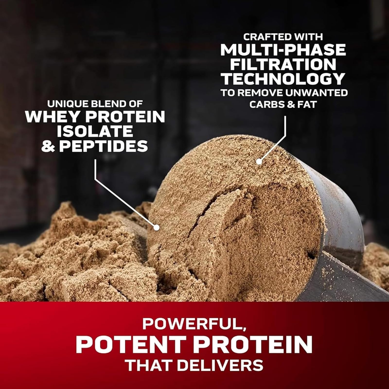 delicious cookies and cream protein supplement