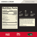 delicious cookies and cream whey protein powder