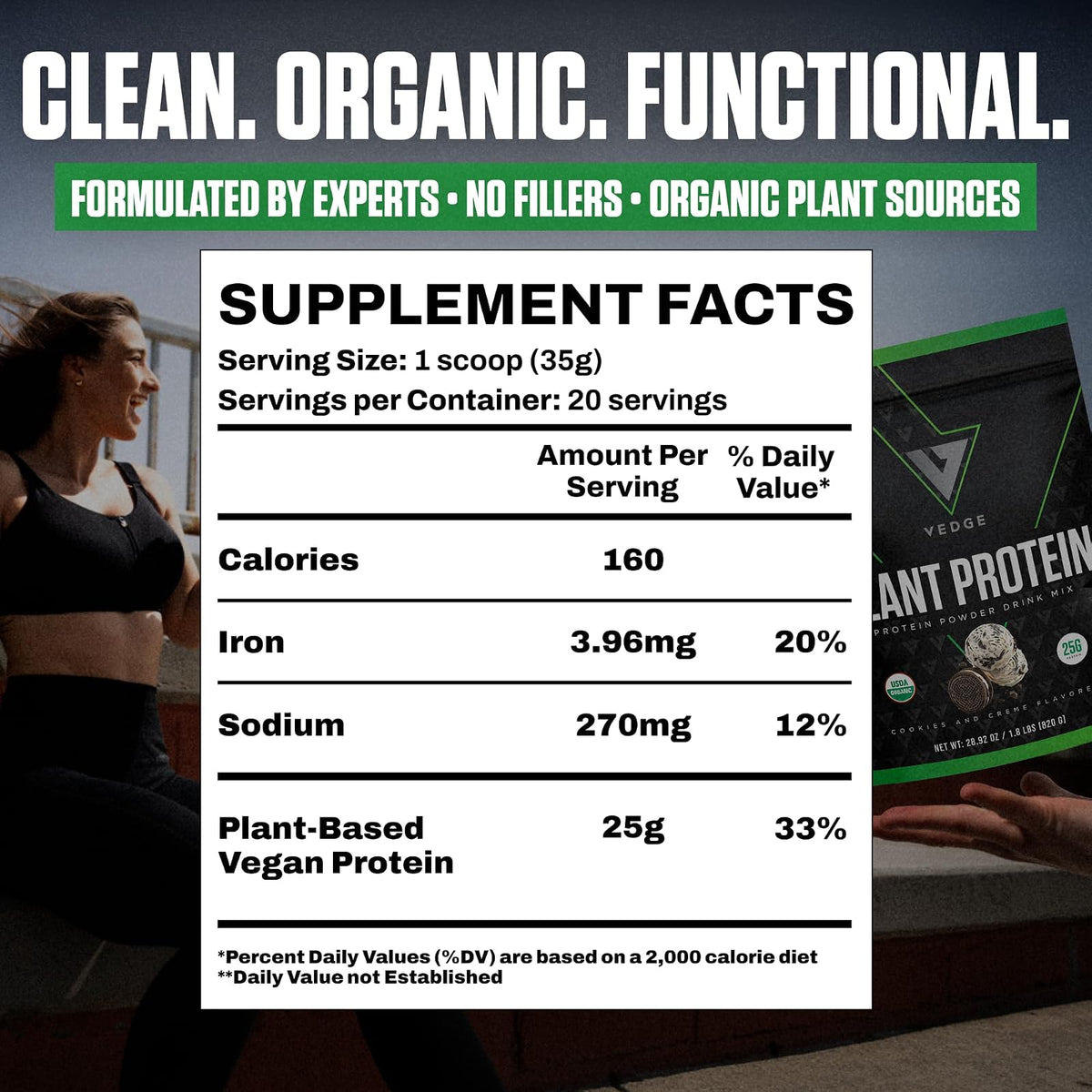 delicious cookies and creme flavour protein