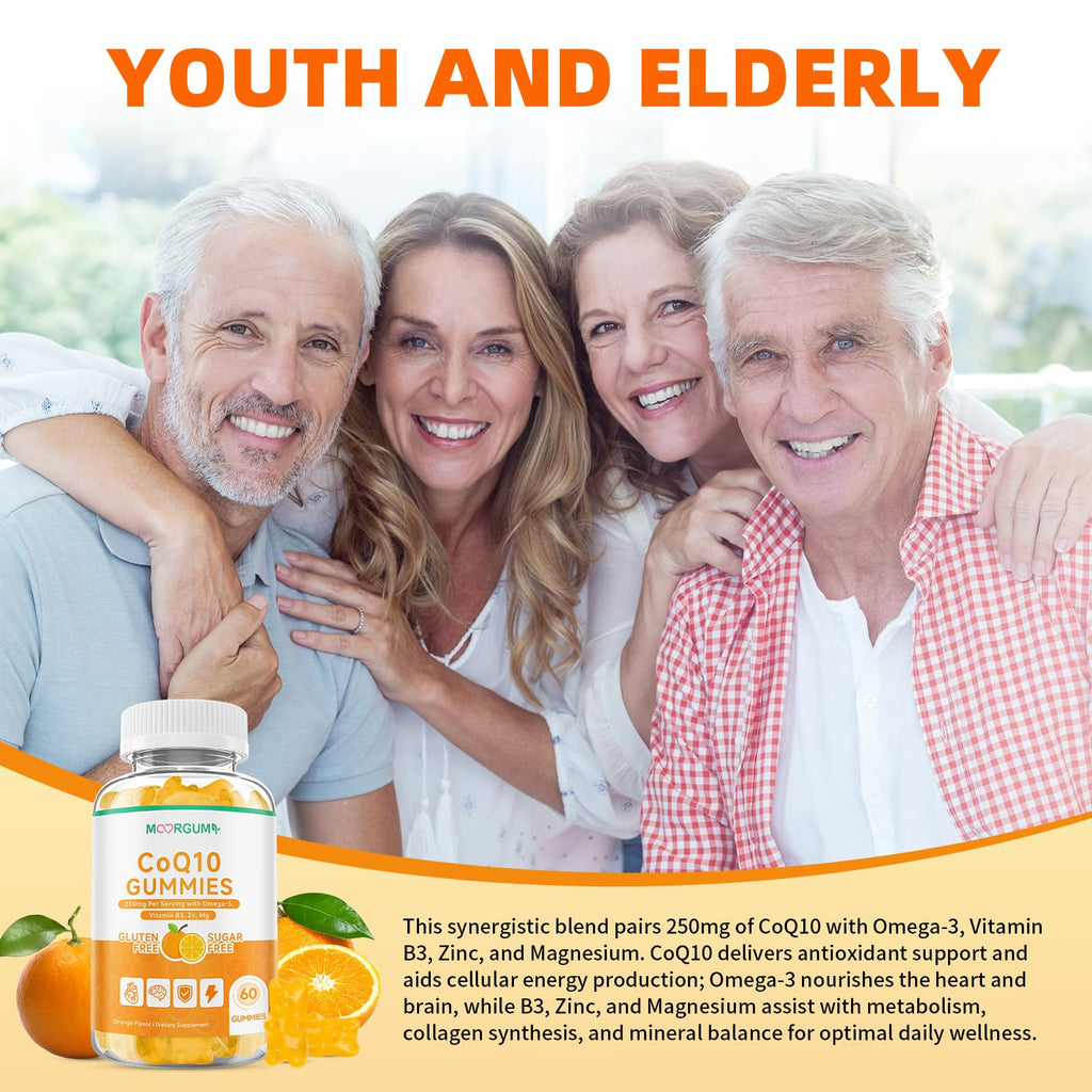 Delicious CoQ10 gummies for antioxidant boost