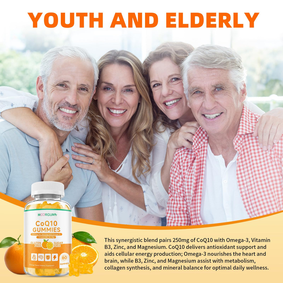 Delicious CoQ10 gummies for antioxidant boost