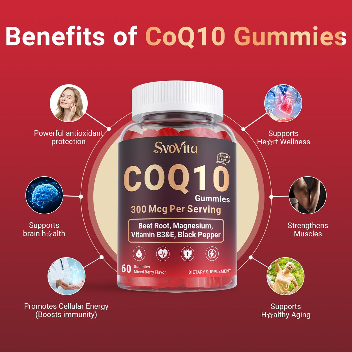 Delicious CoQ10 gummies for daily wellness
