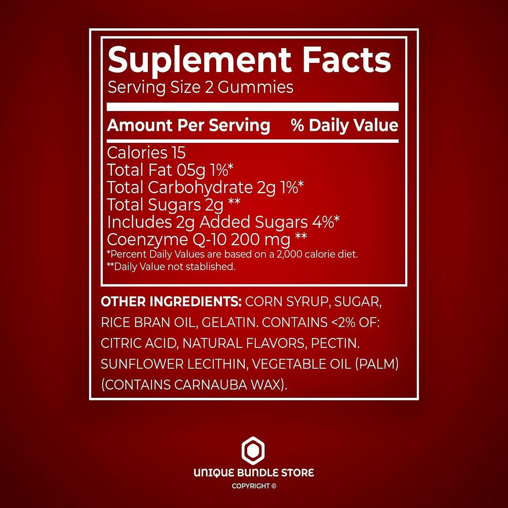 Delicious CoQ10 gummies for wellness