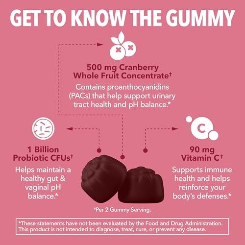 Delicious cranberry gummies for gut health