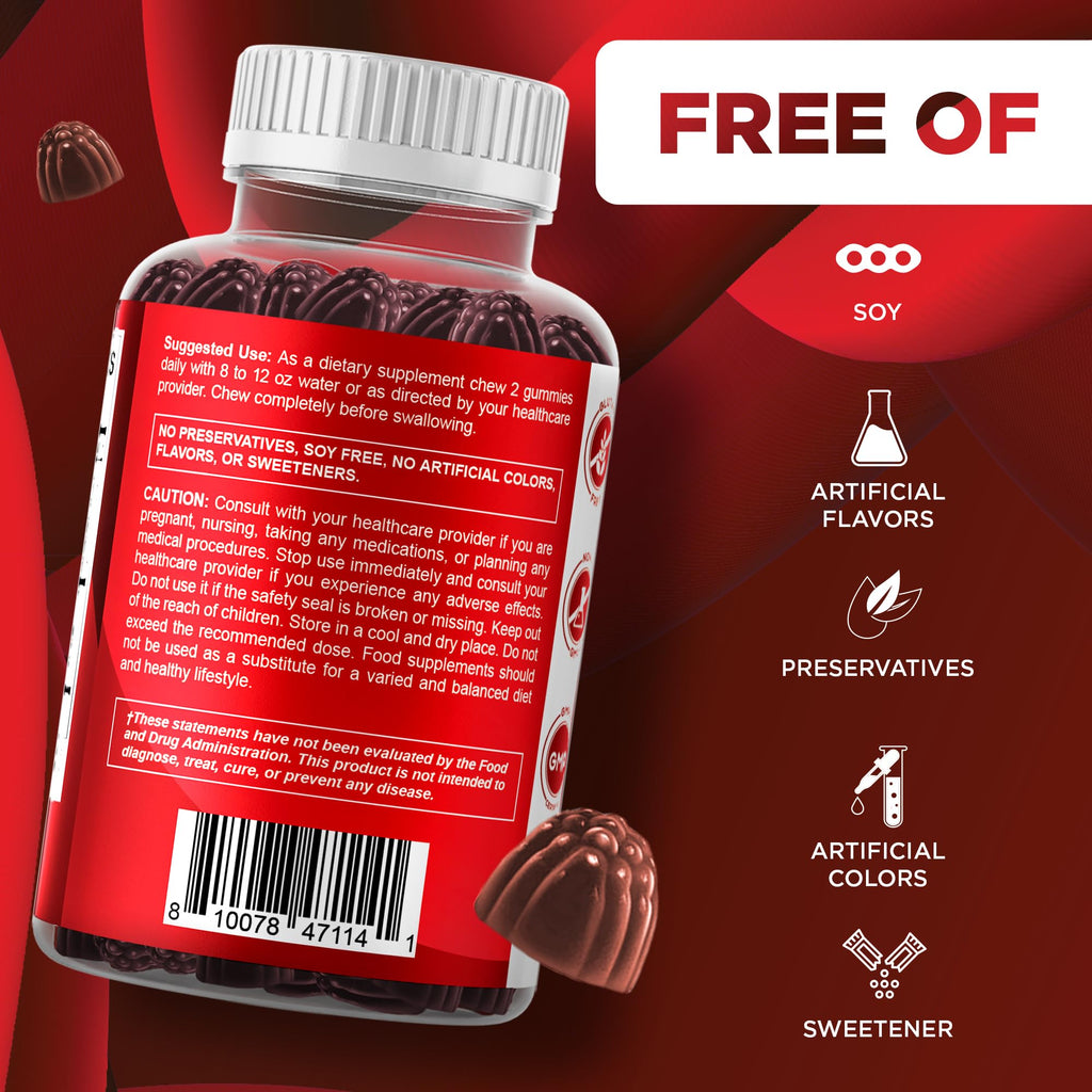 Delicious cranberry gummies for health