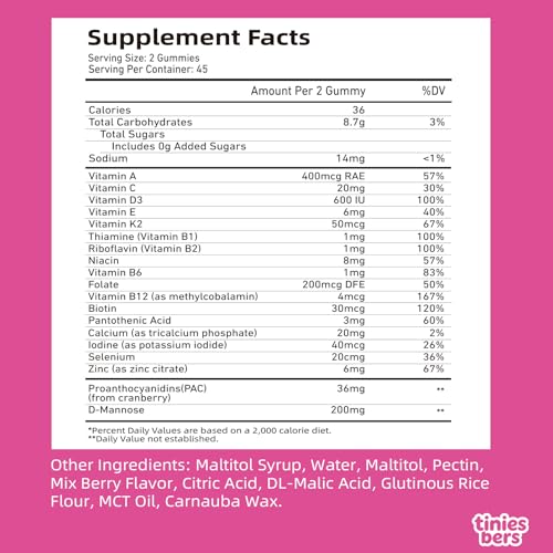 delicious cranberry vitamins for children