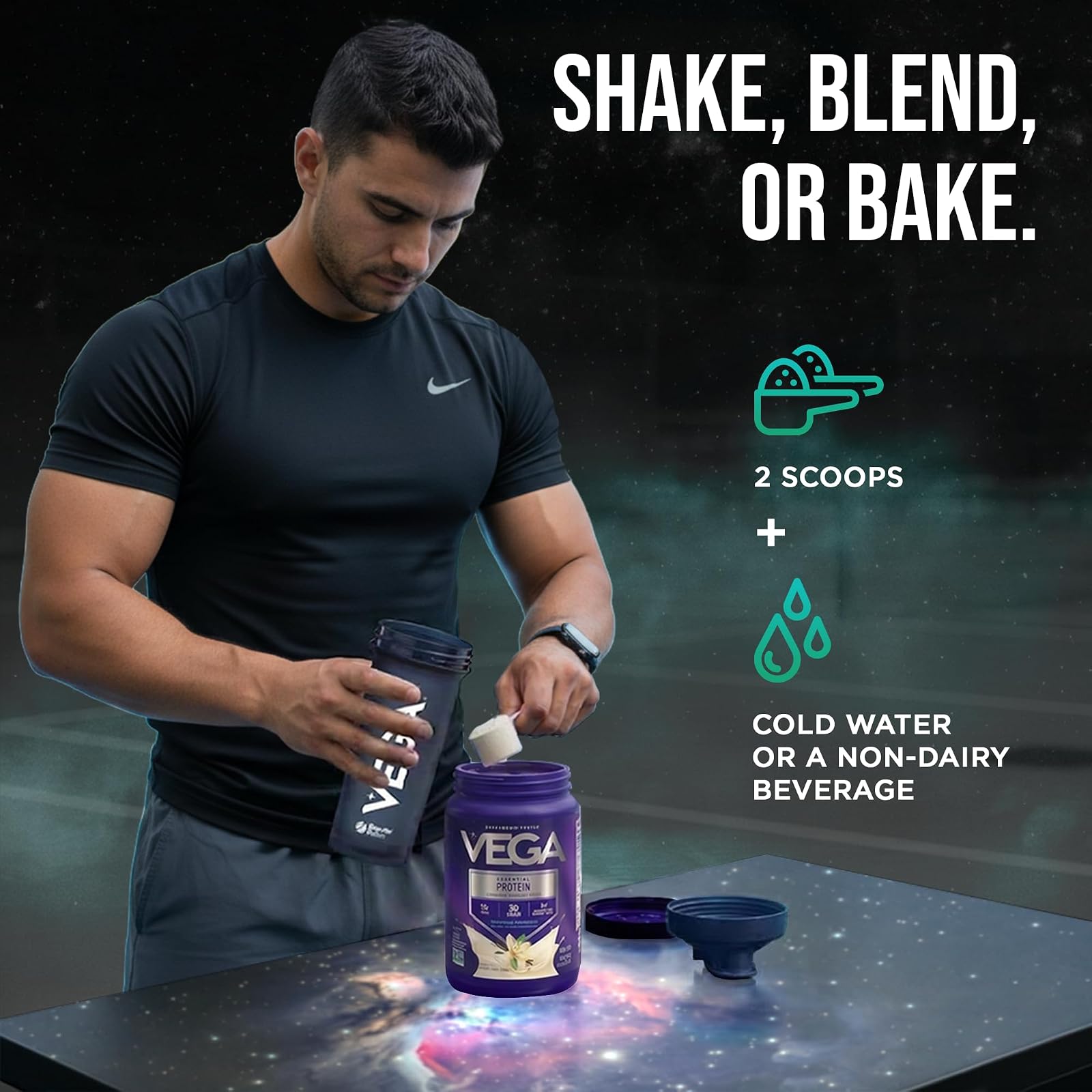 delicious creamy vanilla protein shake