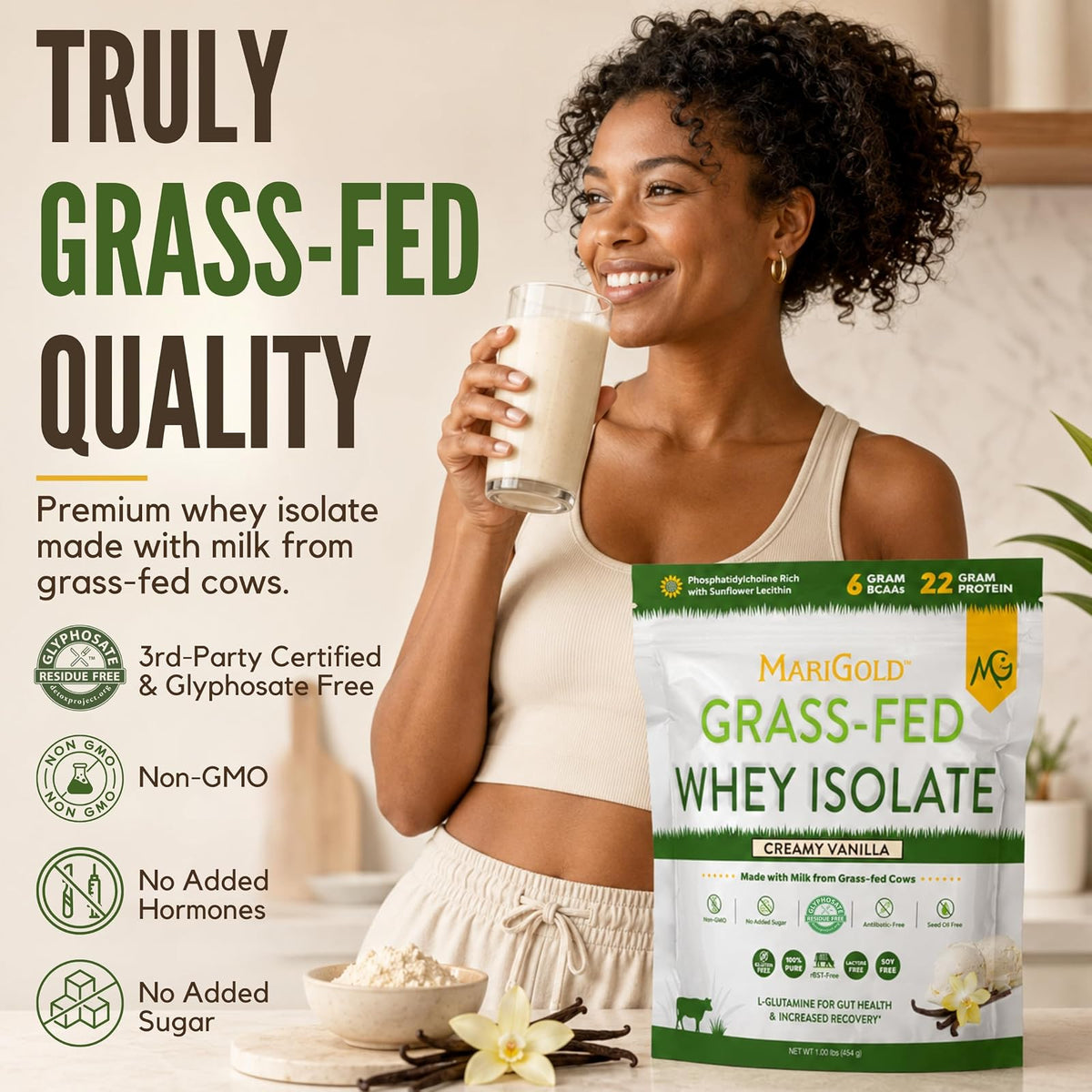 delicious creamy vanilla whey protein