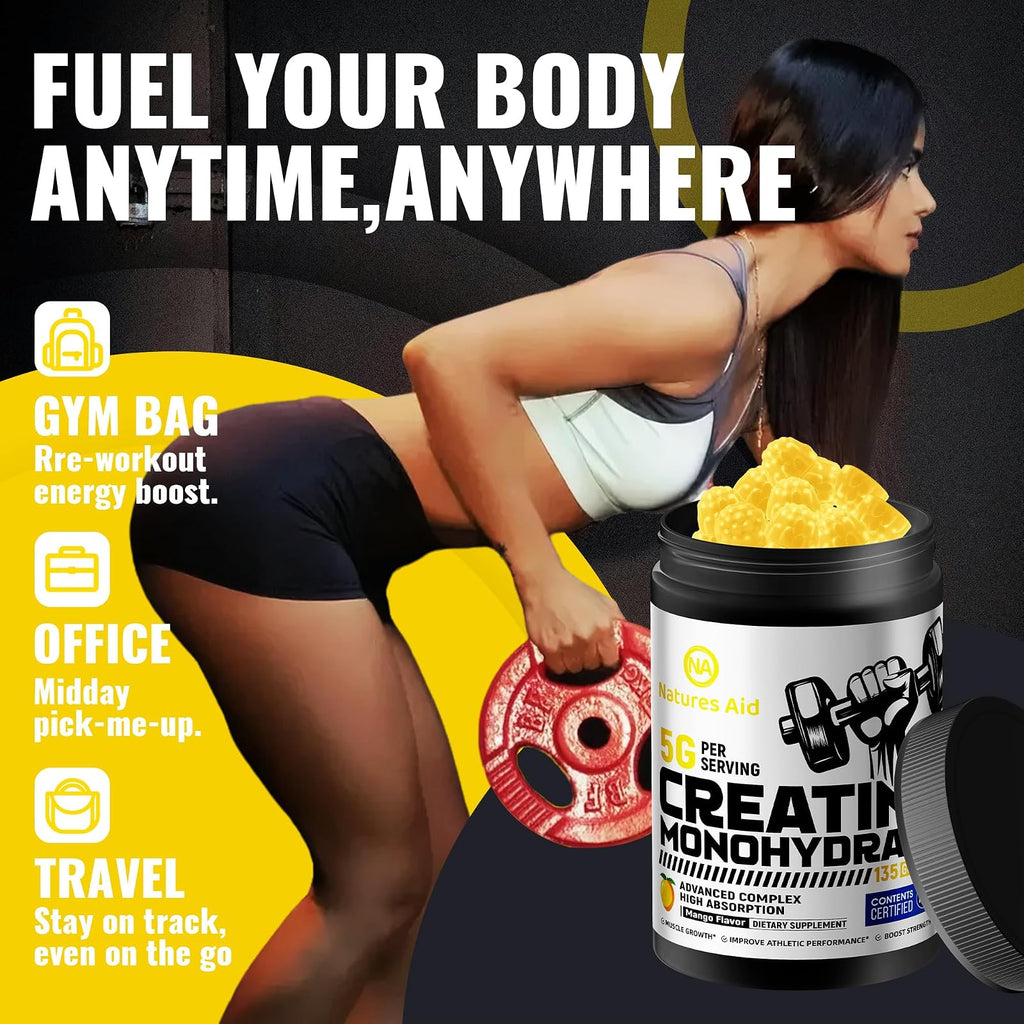 Delicious creatine gummies for athletes