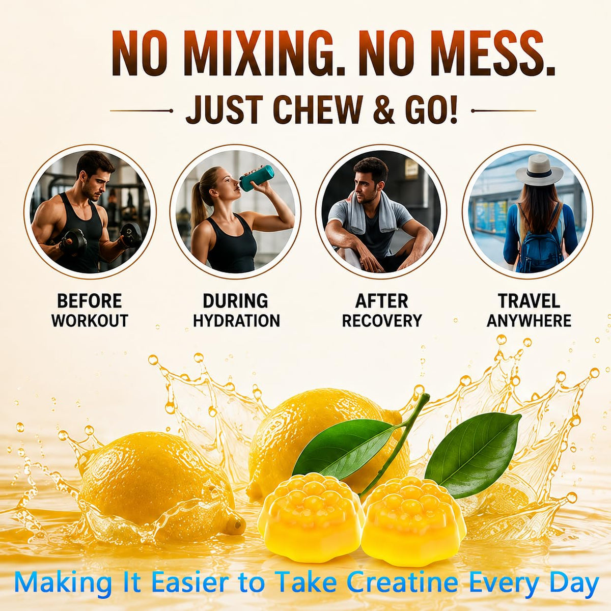 Delicious creatine gummies for workouts
