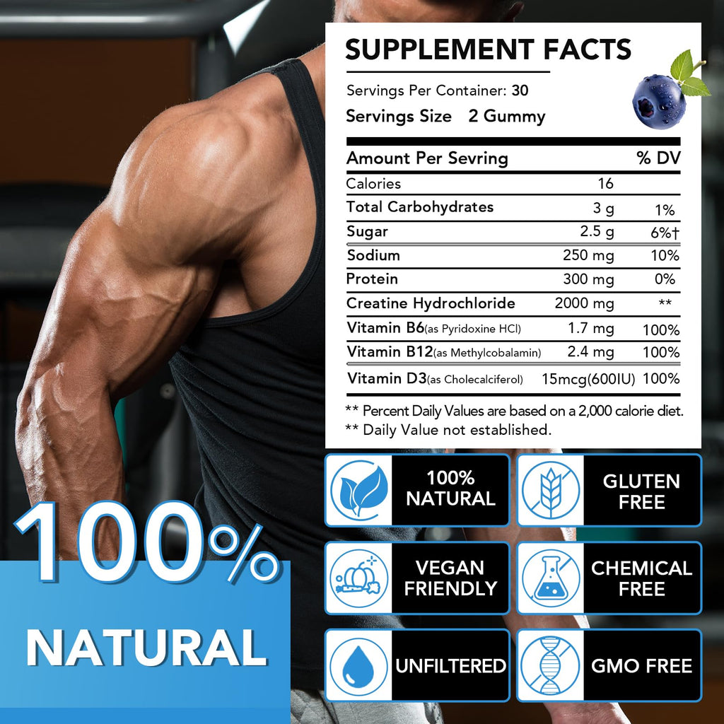 Delicious creatine gummies for workouts