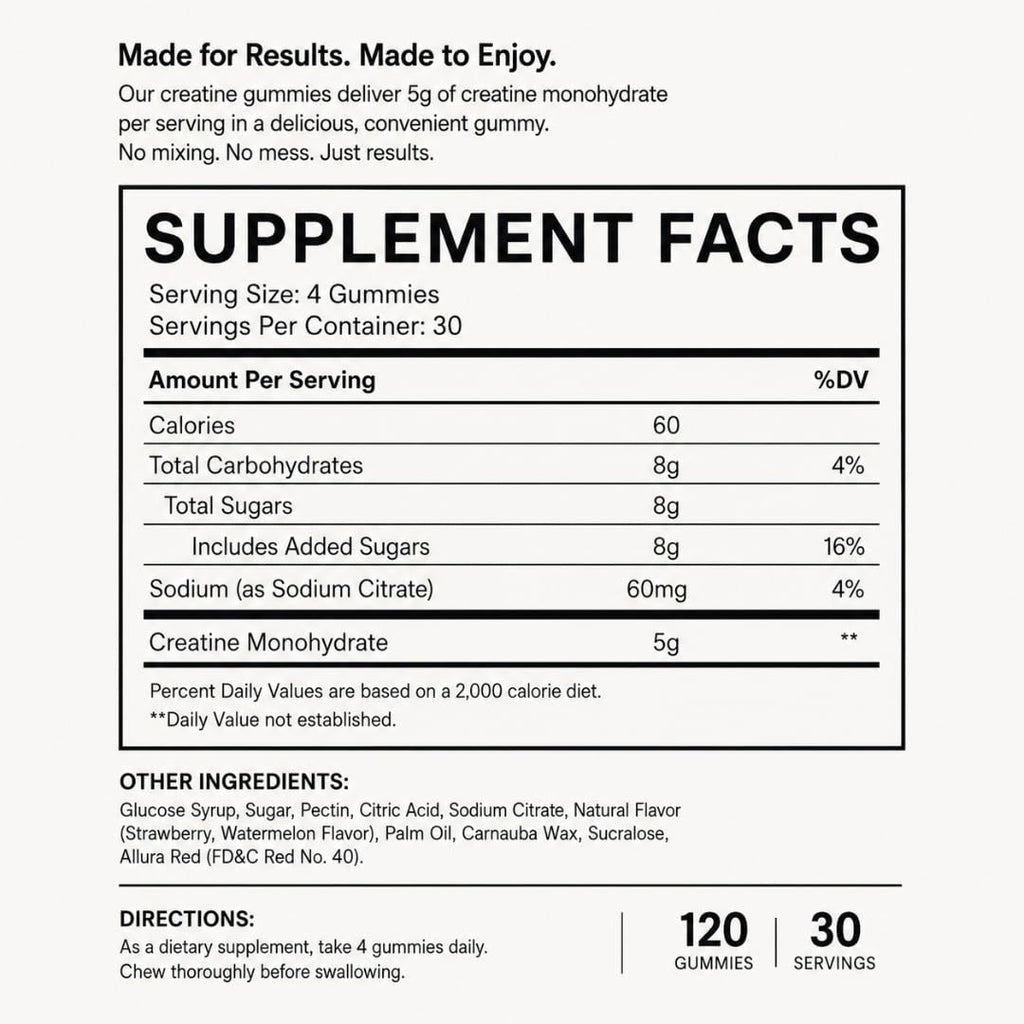 delicious creatine gummies for workouts