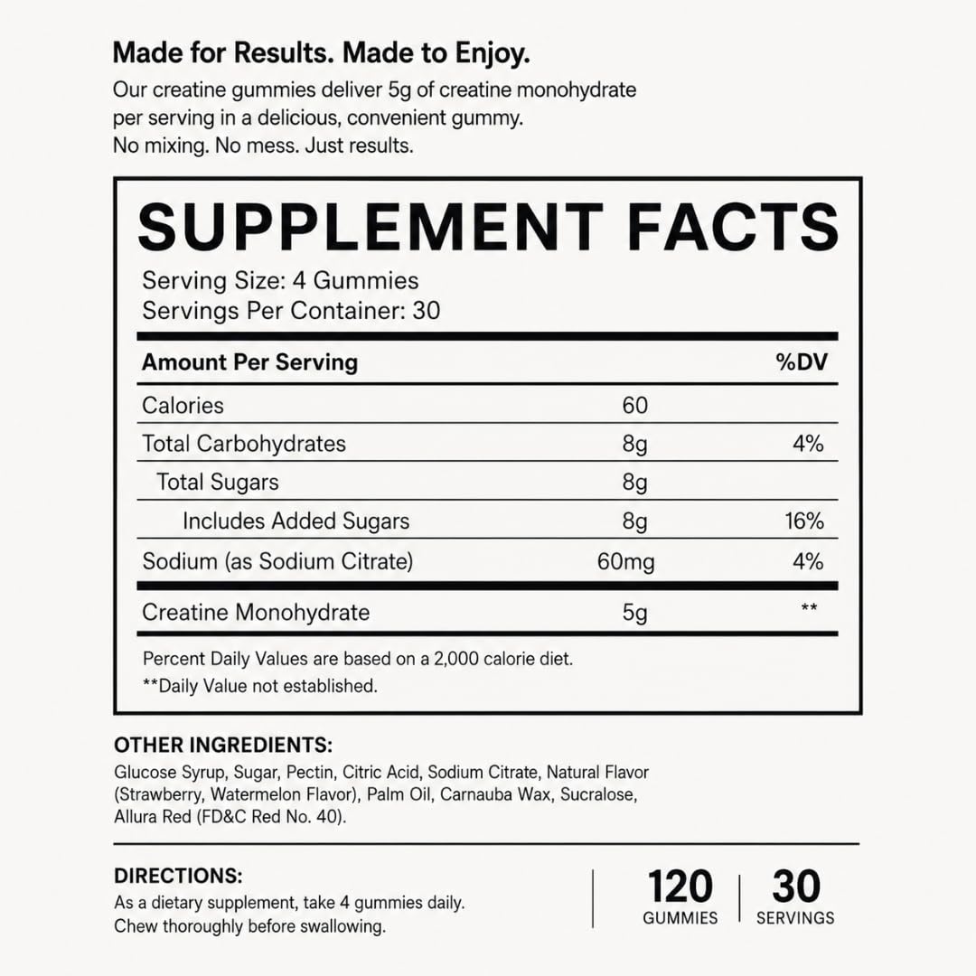 delicious creatine gummies for workouts
