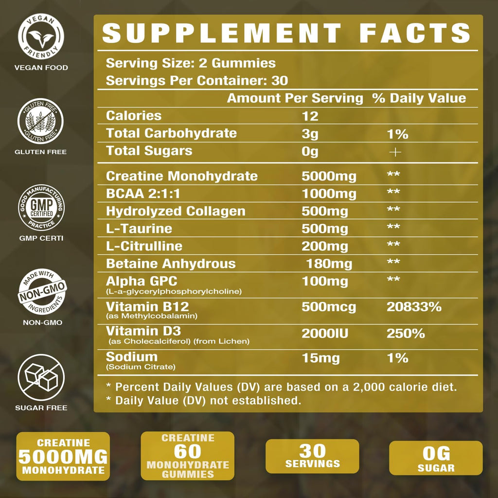 delicious creatine gummies for workouts