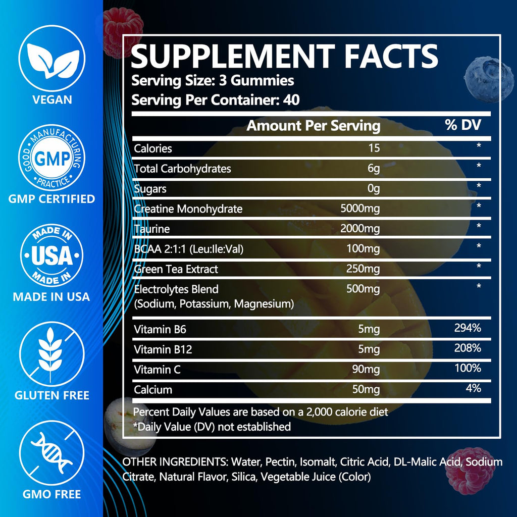 delicious creatine gummies for workouts