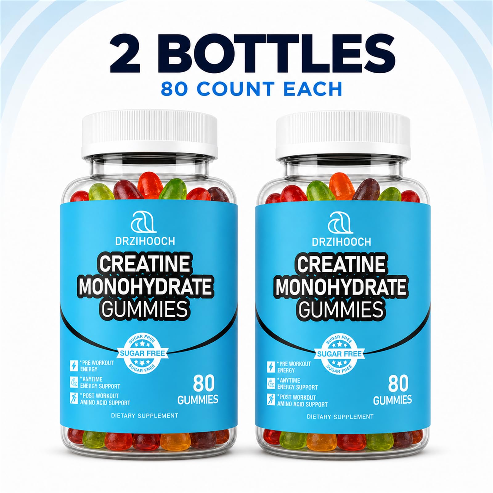 delicious creatine monohydrate gummy snacks