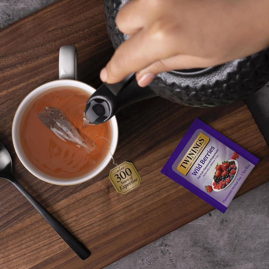 delicious dandelion and berry tea