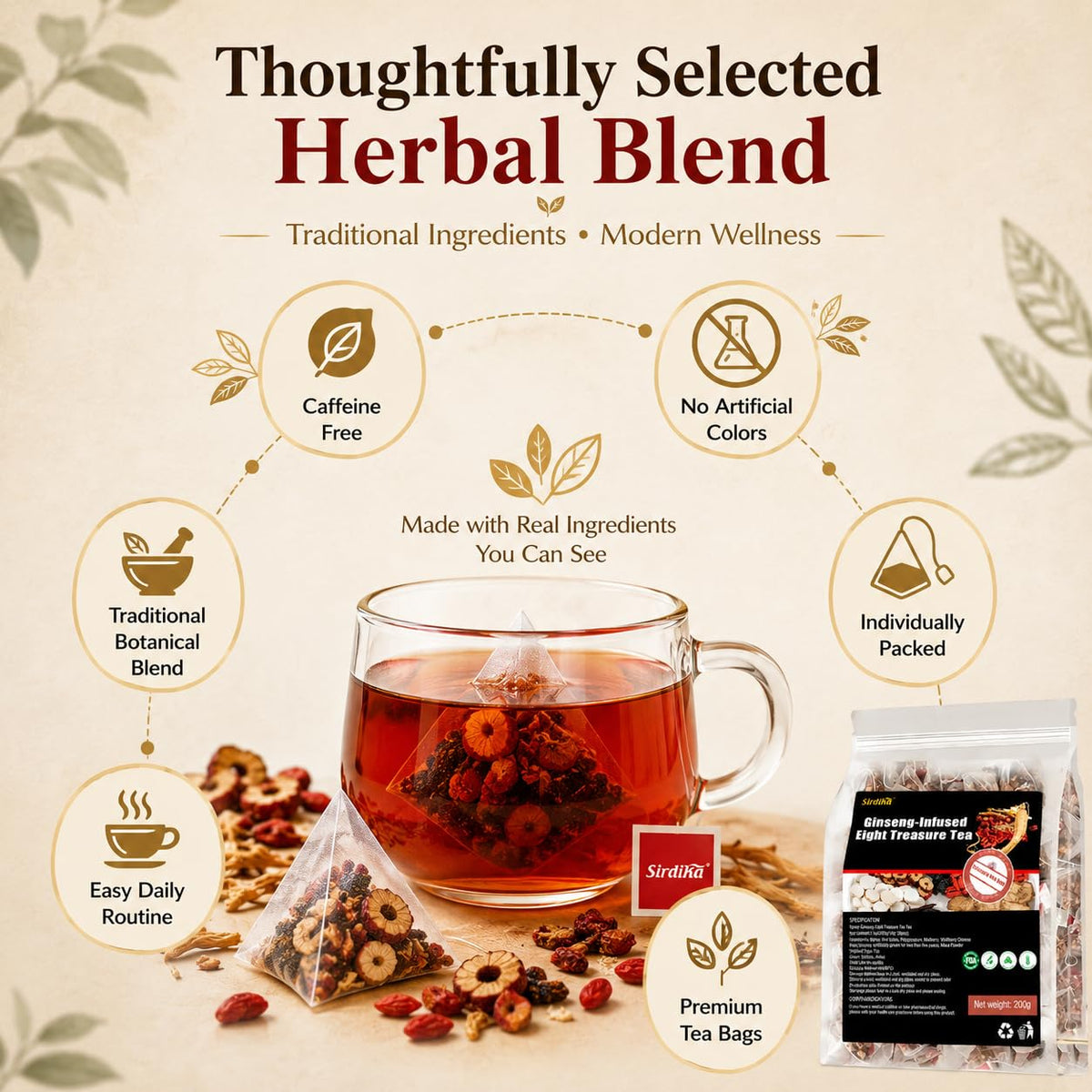 delicious dandelion tea option